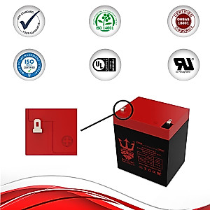 Neptune Power Products NT1250 12V 5AH Replacement Battery for Home Alarm System Battery Back Up Vista 20P ADT W/ F1 Terminals Quick & Easy Connection