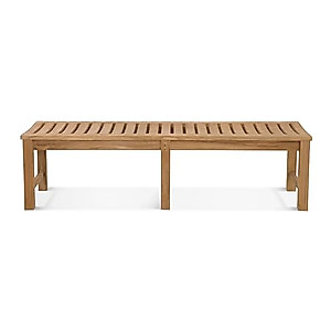 Douglas Nance Classic 6' Teak Backless Bench