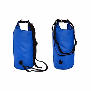 Dry Bag Waterproof Sack Multiple Sizes with Shoulder Strap (Black, 10L)