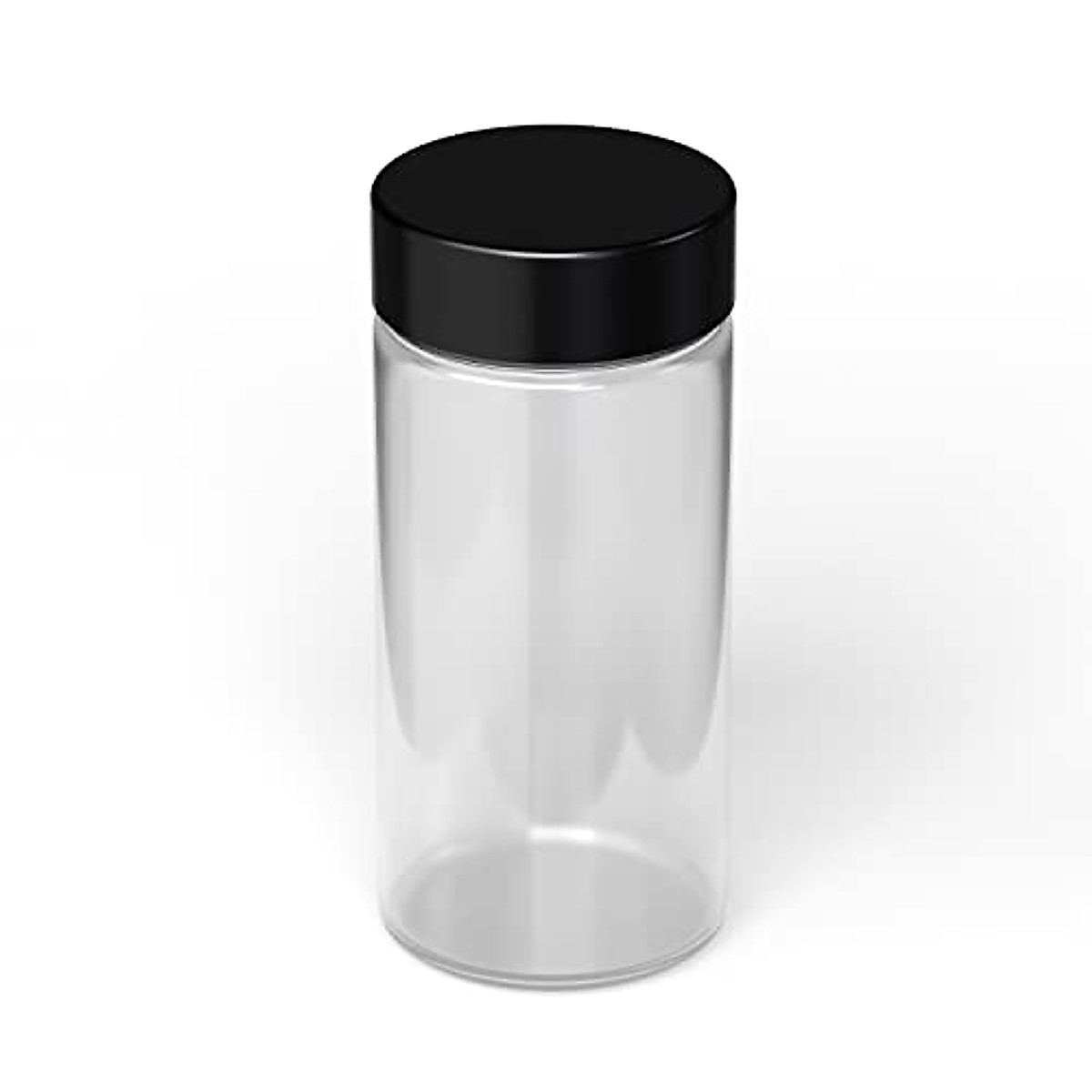 Tafts ROUND Glass Spice Jars & Bottles l 33% Thicker - 12 Pcs Glass Spice - 3 oz or 4oz Empty Glass Spice Seasoning Containers l Shaker Lids and Airtight Caps l Aluminum Finish (Round, Black)