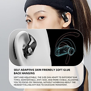 BRAIYV Bluetooth Headphones Wireless Earbuds Sports Over-Ear Bluetooth 5.3 Ear Buds Wireless Headphones for Workout Waterproof Bluetooth LED Power Display,Black