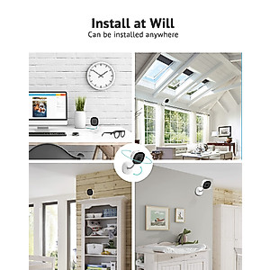 LaView 3MP Cameras for Home Security,2K Indoor Security Camera for Baby/Elder/Pet with Clear Night Vision,24/7 Live Video,Motion Detection,2 Way Audio,US Cloud/SD Card Storage,Compatible with Alexa