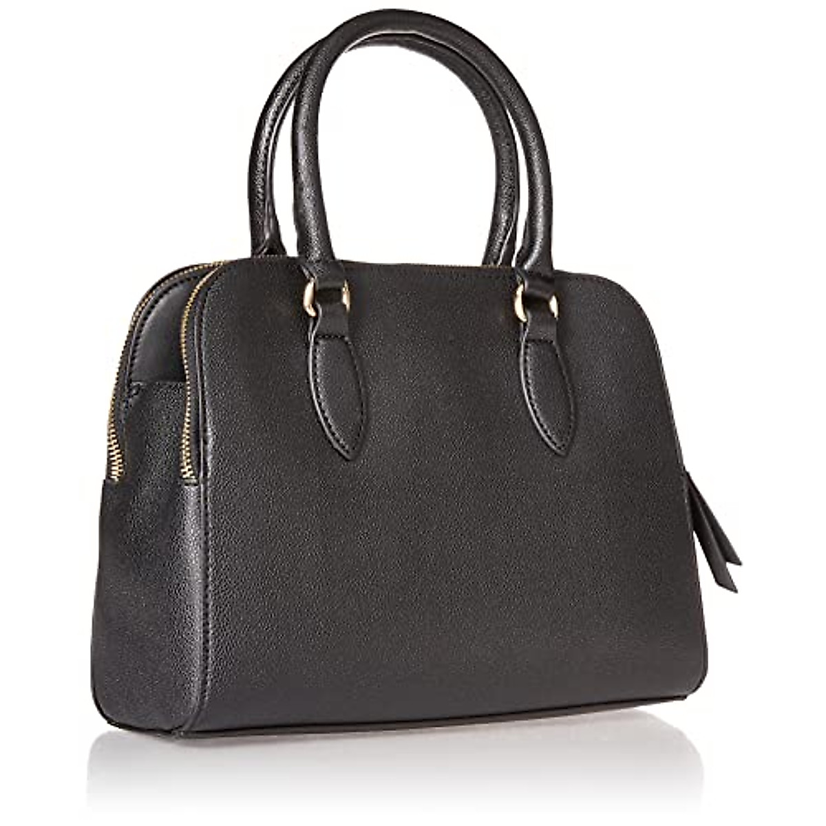 NINE WEST womens Cyra List SATCHEL, Black, One Size US