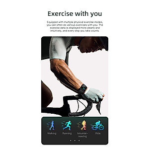 CHOKOVIE Smart Watch, Fitness Tracker with Heart Rate Monitor, Blood Oxygen Meter, Body Temperature Thermometer, Sleep Tracking, IP67 Waterproof, Step Counter Running Watch for Men Women, Black