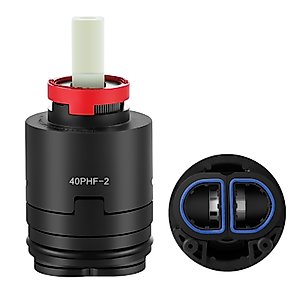 Vayolli 40PHF-2 40mm Pressure Balance Cartridge, Shower Cartridge Replacement, Faucet Cartridge Replacement for Tub/Shower Faucet Valve (with Distributor) Height 3.1 in (79 mm) Width 1.57 in (40 mm)