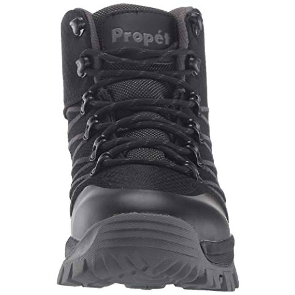 Propét Men's Traverse Hiking Boot, Black/Dark Grey, 09H 3E US