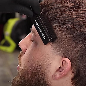 GAMMA+ Professional Barber Fade Brush, Beard Brush, Cleaning Brush for Clipper Tools