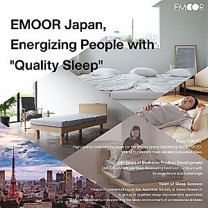 EMOOR Wood Roll-Type Slatted Bed Full (55.2x78.7in) for Japanese Floor Futon Mattress, Franco-ROLL, Unpainted Paulownia, Floor Sleep Bedding Guest Minimalist Tatami Mat Natural