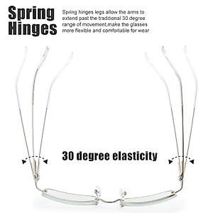 The Fresh Minimalist Small Rectangular Sunglasses Clear Eyewear Spring Hinge - Gift Box Package - FR1M4002MC01 (Silver, Gradient Clear, 51)
