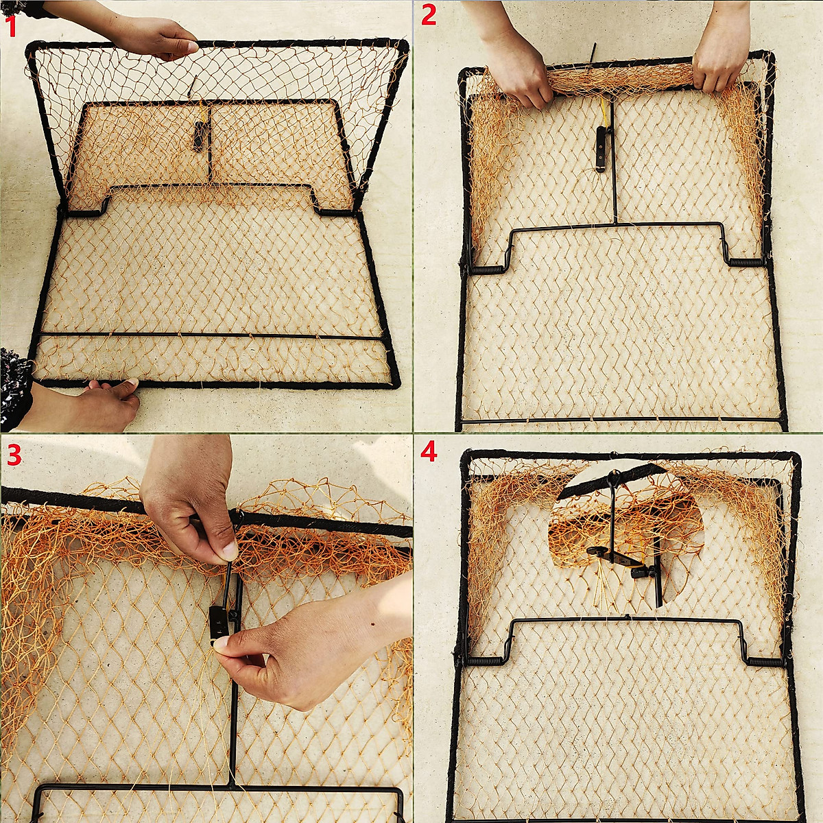 DSQSTMR Bird Trap Pigeon Sparrow Quail Starling Chicken Live Animal Control Spring Traps Snares for Trapping Catching Net