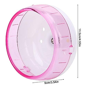 Fockety Hamster Toy, Sturdy Plastic Material Detachable Bracket Lightweight Hamster Wheel, for Guinea Pig(Pink)