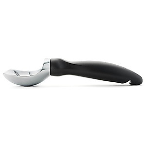 Spring Chef Ice Cream Scoop with Comfortable Handle, Black