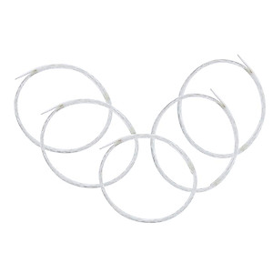 Bnineteenteam 5Pcs Guitar Binding Purfling,6mm Width Celluloid White Pearl Guitar Binding Purfling for Acoustic Guitar Classical Guitars Performance Accessory