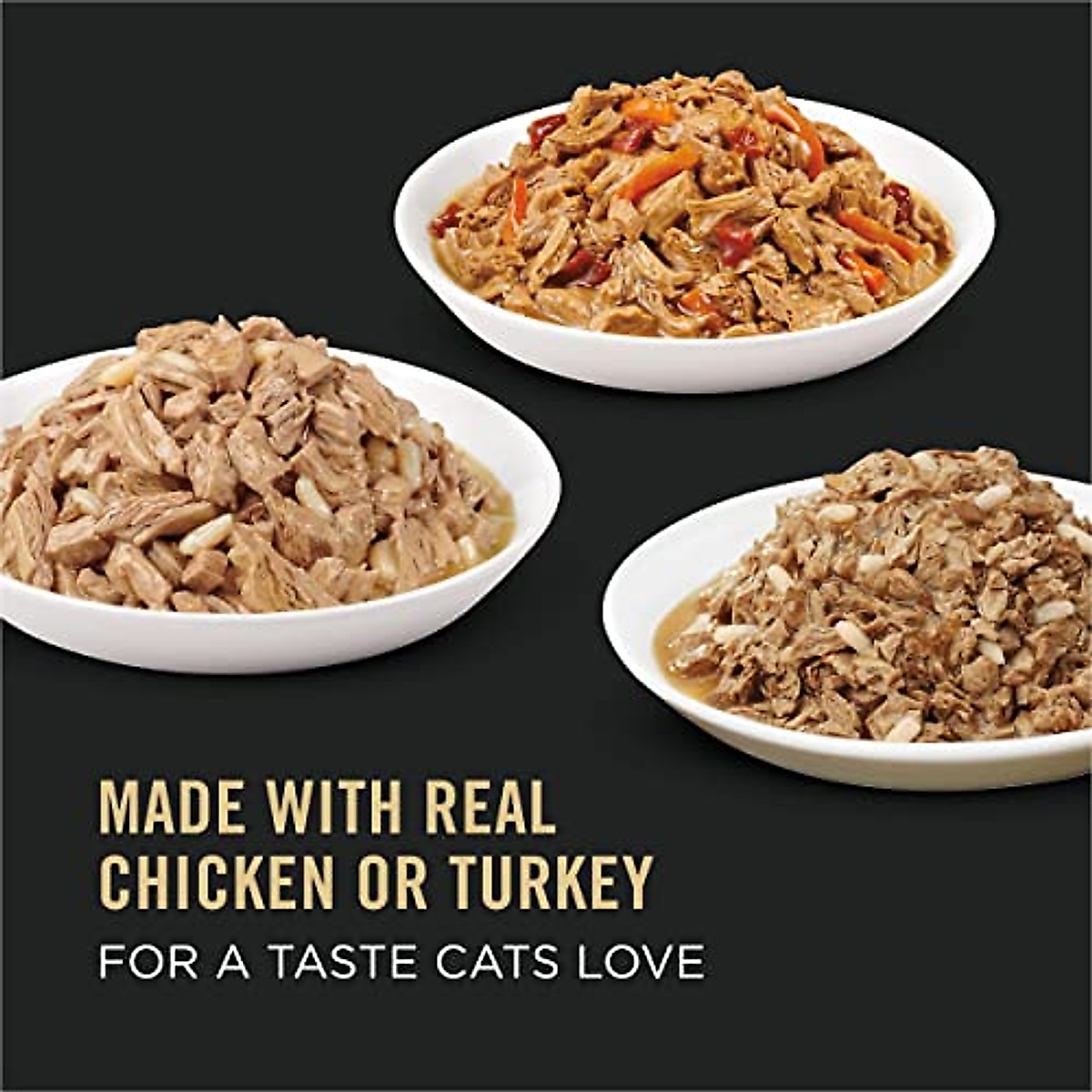 Purina Pro Plan Gravy, High Protein Wet Cat Food Variety Pack, Complete Essentials Chicken and Turkey Favorites - (24) 3 oz. Cans