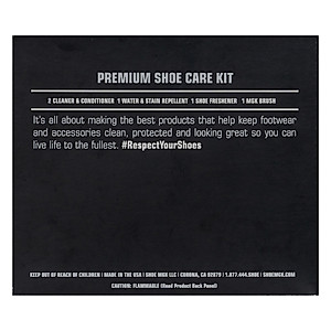 Shoe MGK Complete Kit: Shoe Cleaner, Shoe Care, Water & Stain Protection - Revitalize, Shield, and Freshen Sneakers, Leather, and Dress Shoes with Deodorizer