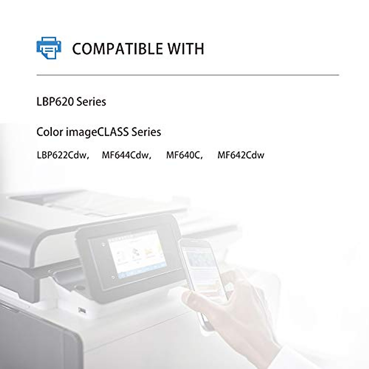 TEINO Compatible Toner Cartridge Replacement for Canon 054 CRG-054 use with Canon imageCLASS MF644Cdw MF642Cdw LBP622Cdw MF640C (Black, 1-Pack)