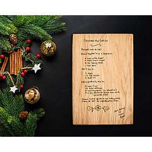 Recipe Cutting Board, Mom and Grandma Personalized Handwritten Recipe Engraved, Personalized Recipe Cutting Board, Family Recipe keepsake, Christmas gifts Mom and Grandmother, Gifts for Mother in Law