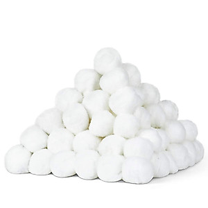 DecorRack 100 Cotton Balls, 100% Pure Cotton for Nail Polish and Make-Up Removal, Applying Oil Lotion or Powder, Perfect for Multi-Purpose Use, Soft and Absorbent (100 Count)