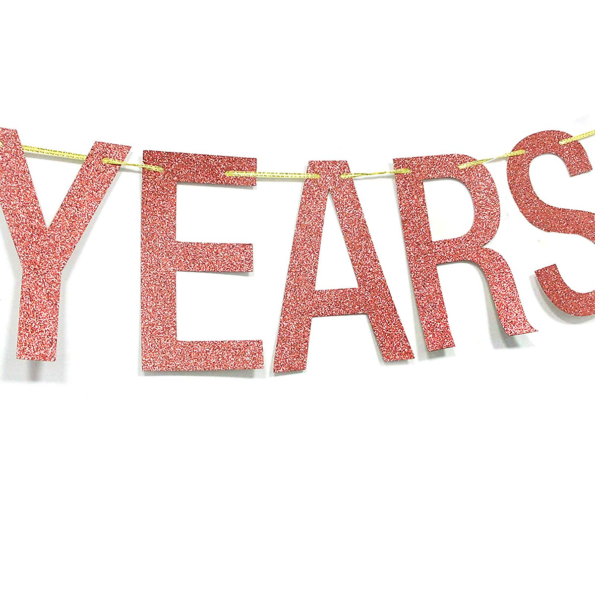 90 Years Blessed & Loved Banner - for 90th Anniversary / 90th Birthday Banner, 90th Anniversary / 90th Birthday Decorations （Rose Gold）