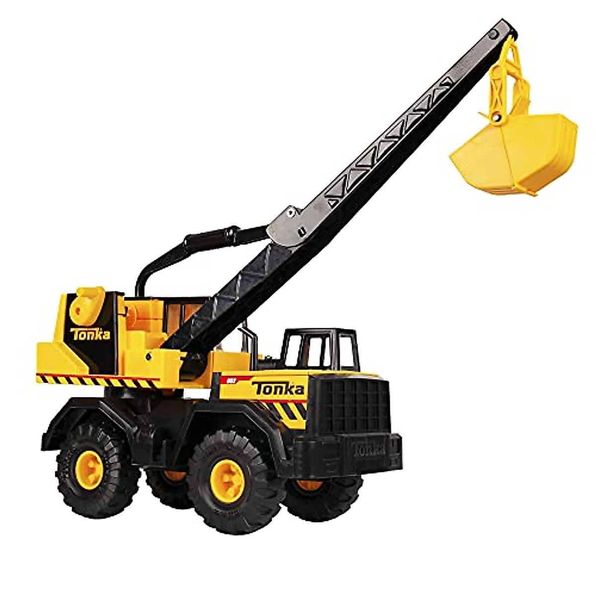 Tonka Steel Classics Mighty Crane - Made with Steel & Sturdy Plastic, Yellow Toy Construction Truck, Boys and Girls, Kids, Toddlers, Ages 3+