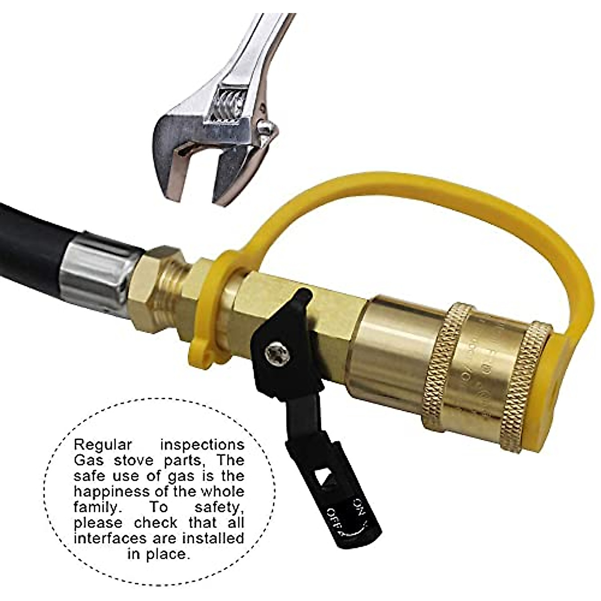 MCAMPAS 12FT Propane Hose 1/4" Quick Disconnect Adapter Kit with 1/8”Female Thread x 1/4”Quick Connect Plug Replacement for Weber 54060001 Q2200,51010001 Q1200 Grill Easy to Hook Up RV Motorhomes