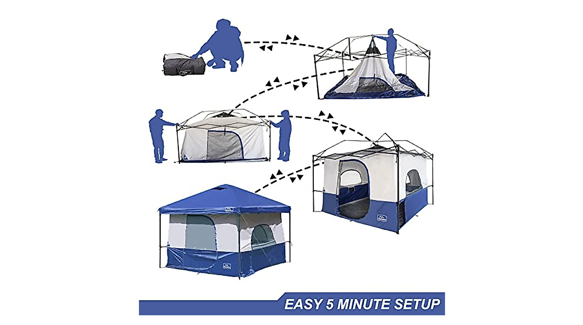 KAMPKEEPER Camping Cube - Enclose Your 10x10 Canopy for Camping