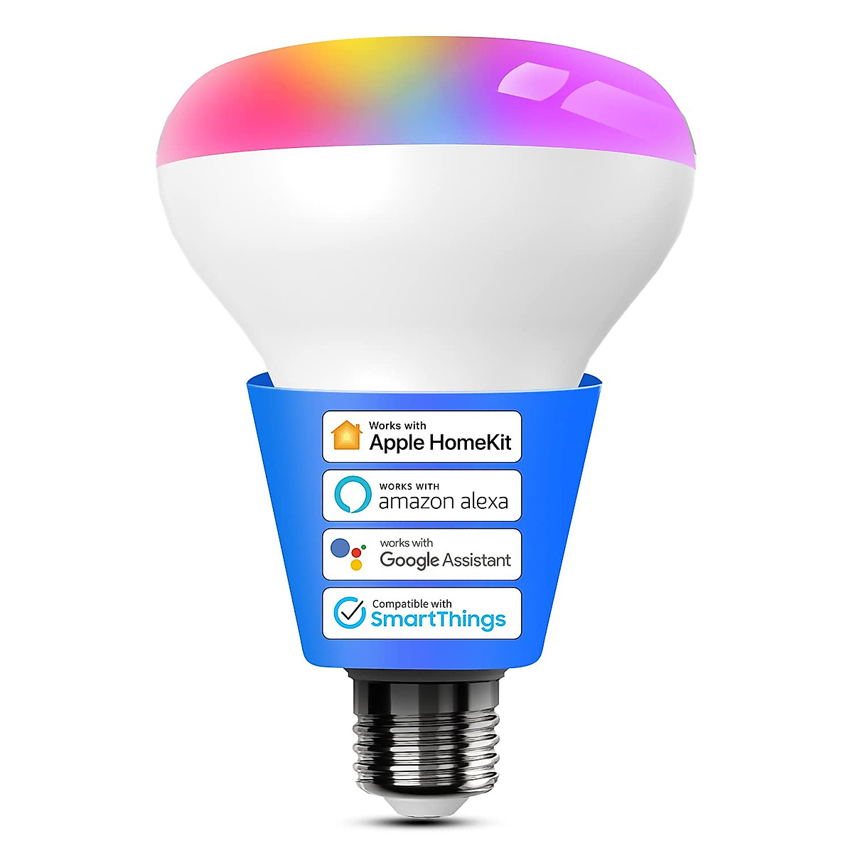 meross Smart Light Bulb, BR30 Flood WiFi LED Bulbs Compatible with Apple HomeKit, Alexa, Google Assistant & SmartThings, Dimmable E26 Multicolor 2700K-6500K RGBCW, 1300 Lumens 100W Equivalent, 1 Pack