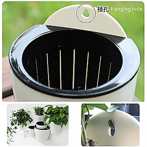 Creative Wall Hanging Plant Pot Holder Self Watering Planter Flowerpot Container Home Wall Decor Container for Garden Balcony Decorative Flower Planter Vase size M