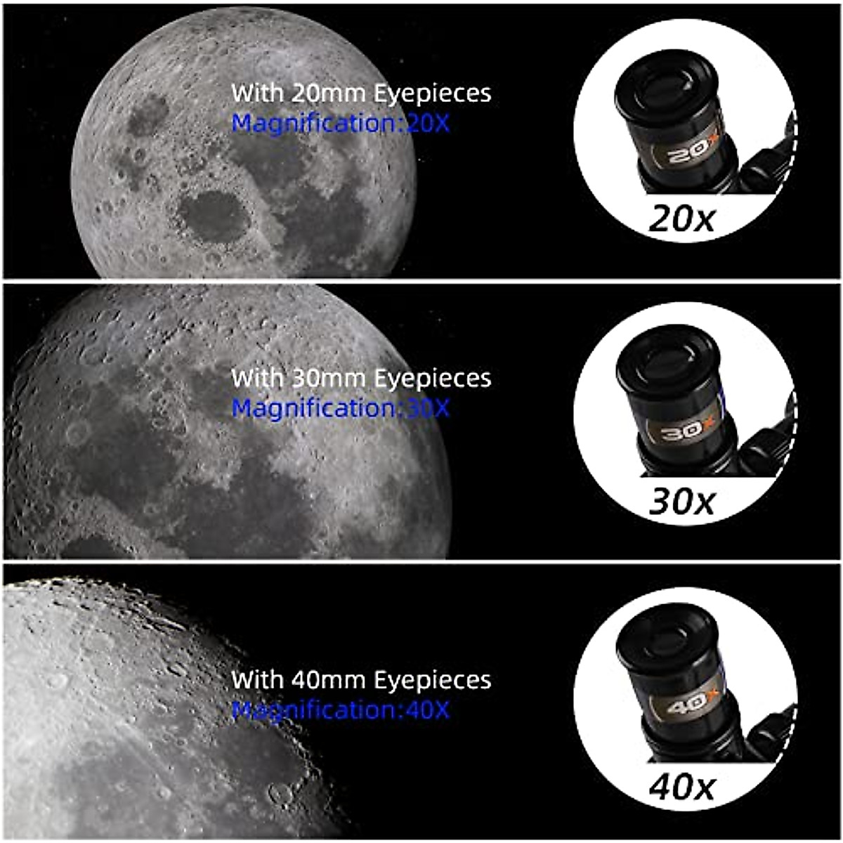Artenjoyfine Telescope for Kids with Tripod and Finder Scope,20X 30X 40X Magnification,Portable Astronomical Landscape Telescope for Beginners and Children's Toys.