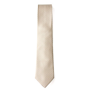 Spring Notion Men's Woven Dotted Necktie Champagne