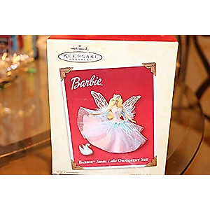 Hallmark 2003 Keepsake Ornament Barbie Swan Lake Ornament Set QXI8447