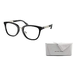Michael Kors Innsbruck MK4099 3005 52MM Black Square Eyeglasses for Women + BUNDLE With Designer iWear Eyewear Kit