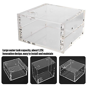 Water Cooling ,1.25L Water Cooling Cooling Reservoir All Transparent Acrylic Computer Accessories
