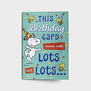 DaySpring - Peanuts - Happy Birthday - 4 Design Assortment with Scripture - 12 Boxed Cards & Envelopes (J0381)