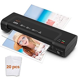 Laminator Machine,VidaTeco 9-inch Thermal&Cold Laminator with Laminating Sheets 20 pcs,Laminating Machine with 2-Min Faster Preheat,Personal Lamination Machine with Patented Roller for Teacher(Black)