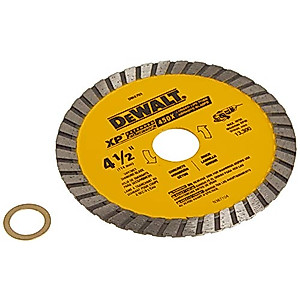 DEWALT Diamond Blade, Dry or Wet Cutting, Continuous Rim, 7/8-Inch Arbor, 4-1/2-Inch (DW4701)