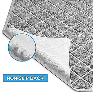 Niubya Premium Cat Litter Mat, Litter Box Mat with Non-slip and Waterproof Backing, Litter Trapping Mat Soft on Kitty Paws and Easy to Clean, Cat Mat Traps Litter from Box