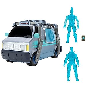 FORTNITE Feature Deluxe Reboot Van, Electronic Vehicle with Two 4-inch Articulated Reboot Drift (Stage 1) and Recruit Jonesy Figures, and Accessory - Amazon Exclusive