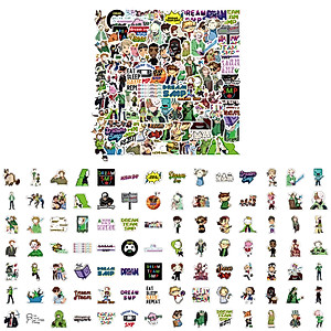 100 Pcs Game Stickers Pack 100,Vinyl Waterproof Stickers for Laptop & Water Bottles,Aesthetic Skateboard Stickers for Teens (smp01-B)