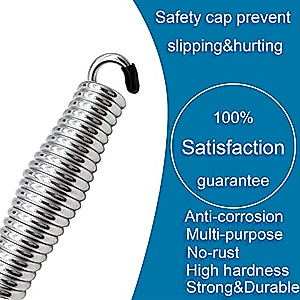 Porch Swing Springs Heavy Duty - 1600Lbs Silver Hammock Chair Spring,Hanger Ceiling Mount Spring(Pack of 2)