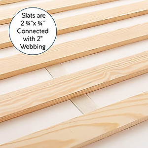 Classic Brands Xtreme Heavy-Duty Solid Wood Bed Support Slats | Bunkie Board, Queen