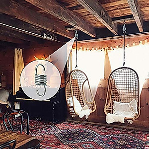 4" Heavy Duty Hammock Chair Spring Porch Swings Spring,CEKER Steel 700lb Capacity Punch Bag Spring Suspension Hooks for Hanging Chair and Swing,Heavy Bag 2Packs