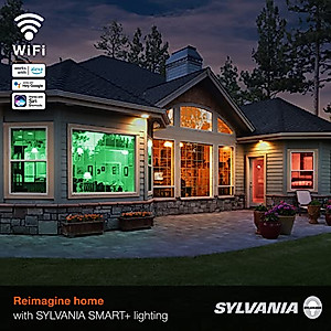 Sylvania WiFi LED Smart Light Bulb, 14.5W, Full Color and Tunable White A21, Dimmable, for Alexa, Siri Shortcuts, and Google Home Only - 1 Pack (75806)