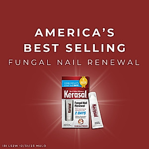 Kerasal Nail Renewal, Restores Appearance of Discolored or Damaged Nails, 0.33 fl oz (Packaging May Vary)