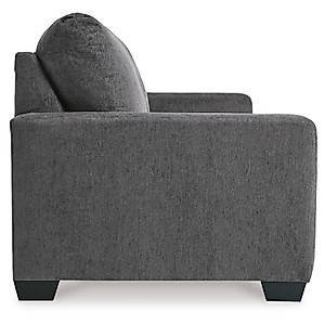 Signature Design by Ashley Rannis Casual 2-in-1 Sofa Sleeper with Folding Gel Memory Foam Mattress, Queen, Gray