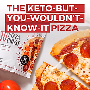 Keto Pizza Crust - Low Carb and Keto Friendly - Only 1g Net Carbs - Incredible Taste and Texture - Zero Sugar - Just Add Water and Oil - Keto Has Never Been So Easy - Keto Food - No Almond Flour - Non-GMO Sourced (7.6oz Mix) (1-Pack)