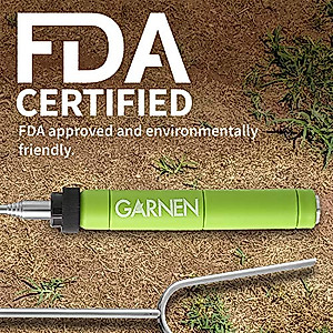 Garnen BBQ Marshmallow Roasting Smores Sticks with Pouch (8 Packs), 34 inch Extendable Rotating Stainless Steel Skewer Fork with Plastic Handle for Kids Camping Grill Campfire Firepit