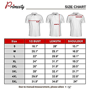 PRIMESTY Personalized US Army Polo Shirts for Men, Short-Sleeve Custom Name US Army Veteran Shirts for Men, Size S-5XL