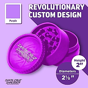 Santa Cruz Shredder Herb and Spice Grinder Made in USA (Purple)