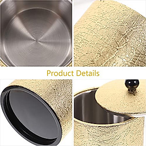 YARNOW Stainless Steel Ice Bucket with Lid and Ice Tong Ice Bucket Champagne Wine Bucket for Cocktail Bar Whisky Wine Gold